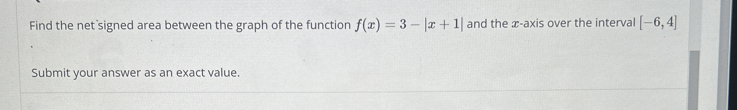 Find the net signed area between the graph of the | Chegg.com