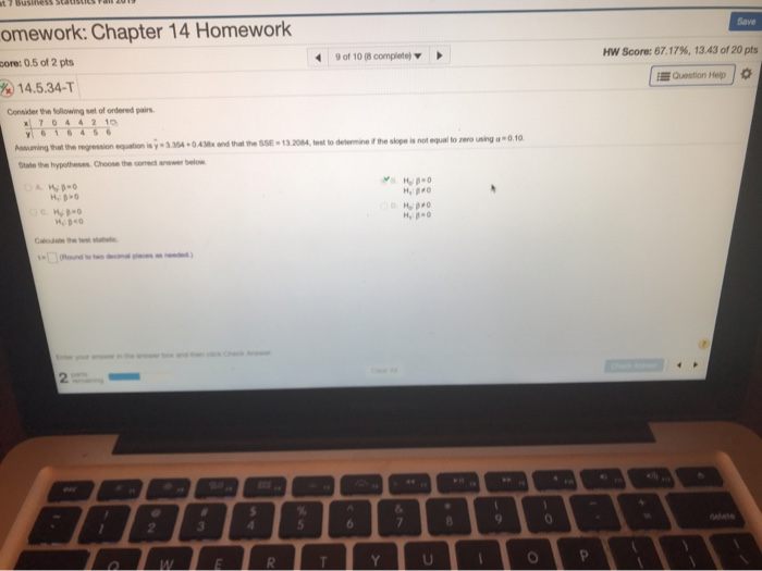 Solved Save omework: Chapter 14 Homework HW Score: 67.17 % , | Chegg.com