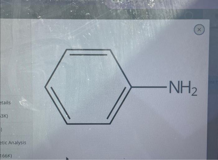 Solved can someone help me label Aniline for HNMR , there | Chegg.com