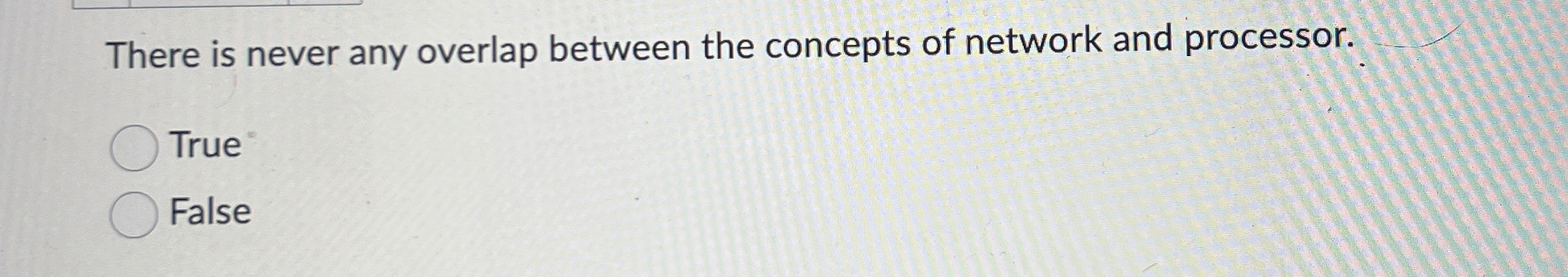 Solved There is never any overlap between the concepts of | Chegg.com