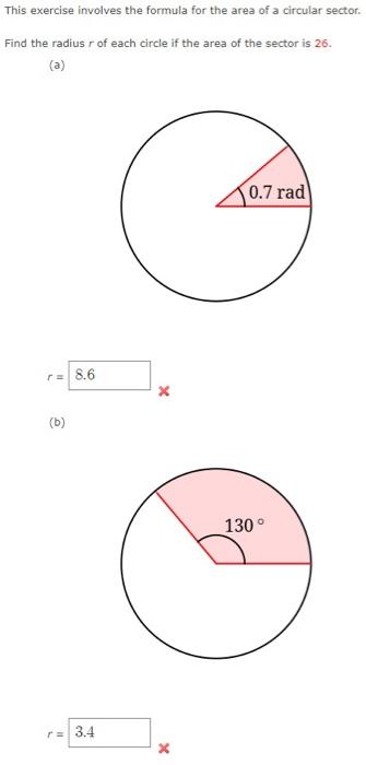 Solved This exercise involves the formula for the area of a | Chegg.com