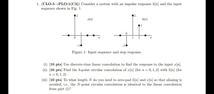 Solved 1. (CLO-5--PLO-1(C3)) Consider a system with an | Chegg.com