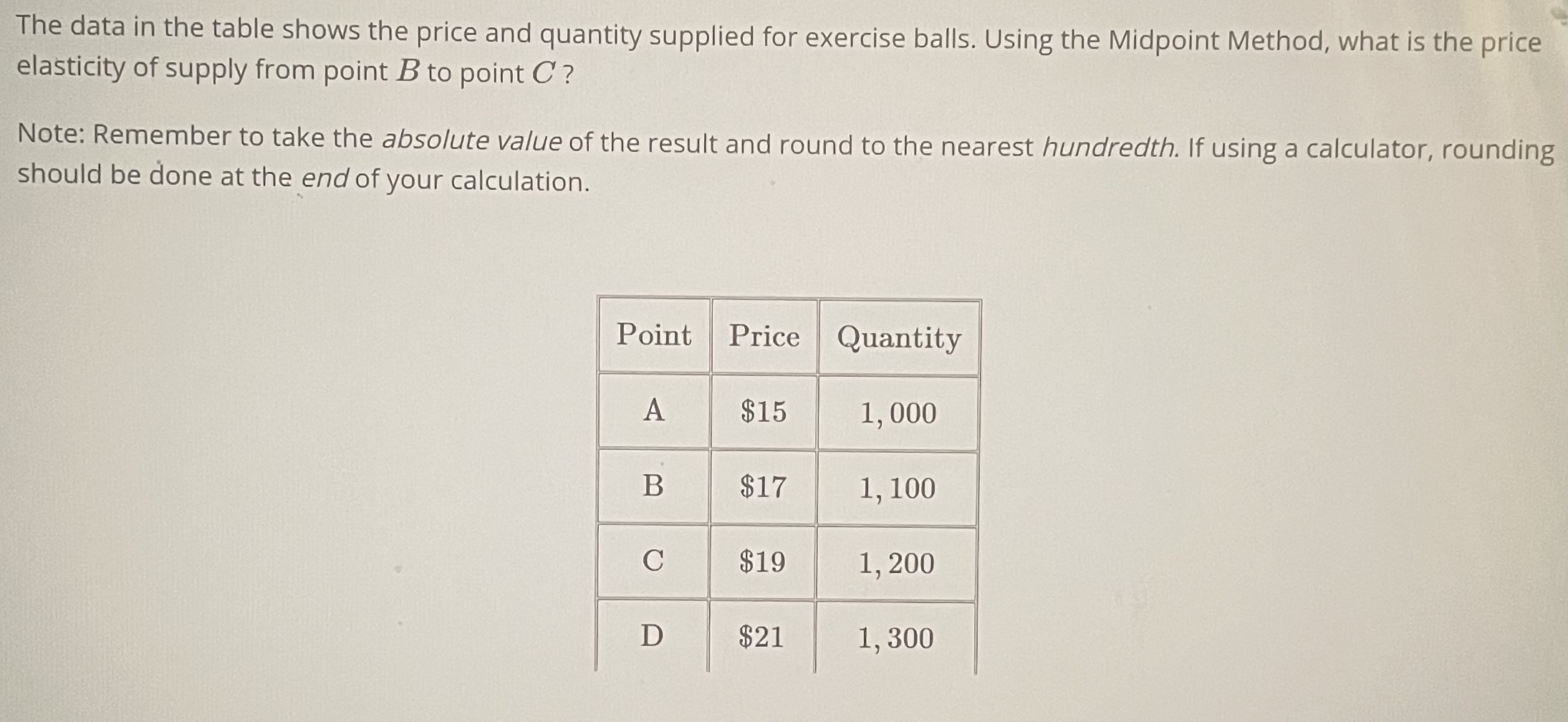 Solved by an EXPERT The data in the table shows the price and quantity | Chegg.com