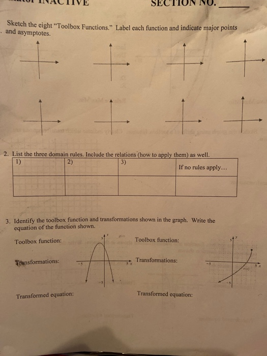 Solved to INACIVE SECTION NU. Sketch the eight "Toolbox | Chegg.com