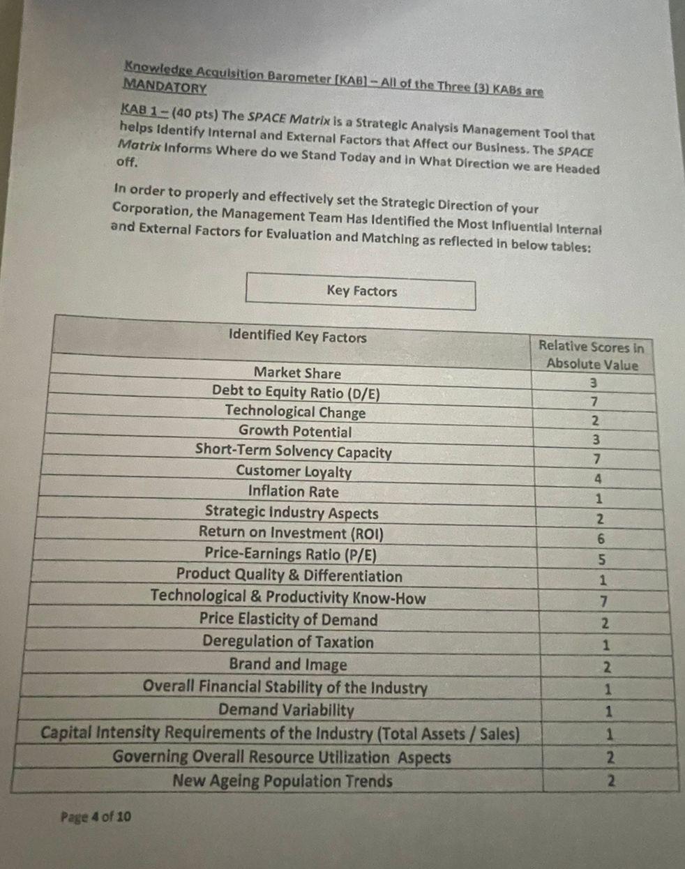 Knowledge Acoulsition Barometer [KAB] - All of the | Chegg.com
