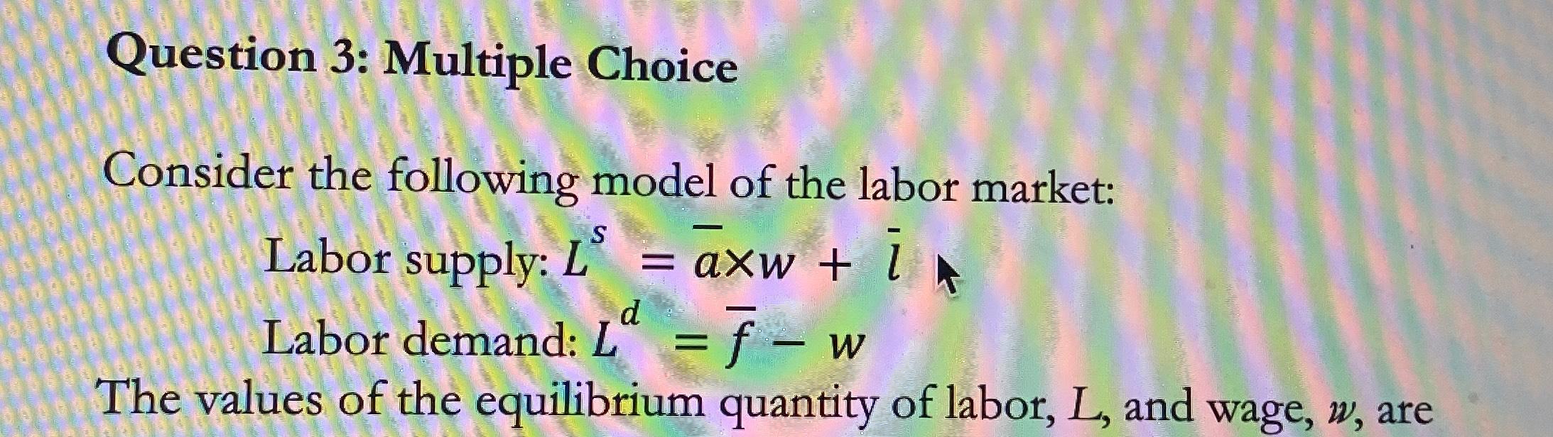 Solved Question 3: Multiple ChoiceConsider the following | Chegg.com Solved Question 3: Multiple ChoiceConsider the following | Chegg.com