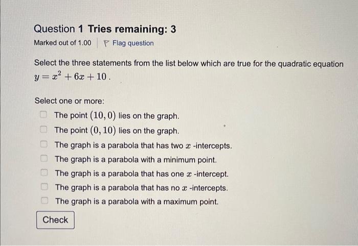 Solved Select the three statements from the list below which | Chegg.com