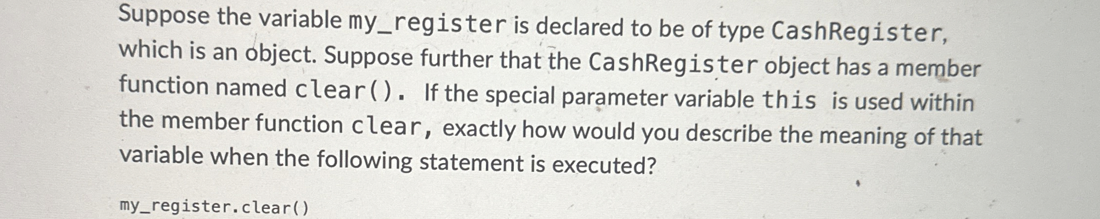 Solved Suppose the variable my_register is declared to be of | Chegg.com
