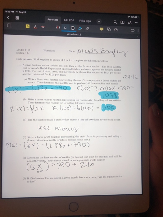 0:30 PM Fri Aug 20 Annotate Edit PDF F & Sign am A Α | Chegg.com