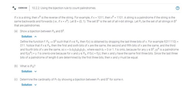 Solved If x is a string, then xR is the reverse of the | Chegg.com