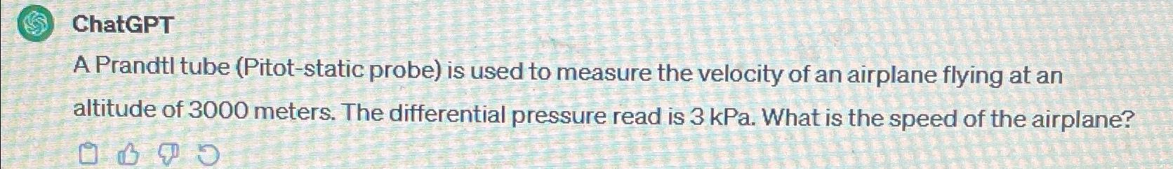 Solved A Prandtl tube (Pitot-static probe) ﻿is used to | Chegg.com