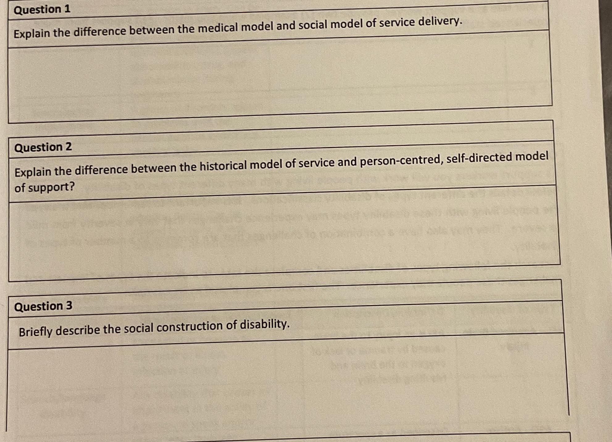 Solved Question 1Question 2Explain the difference between | Chegg.com