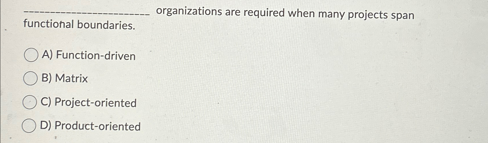 functional boundaries.organizations are required when | Chegg.com