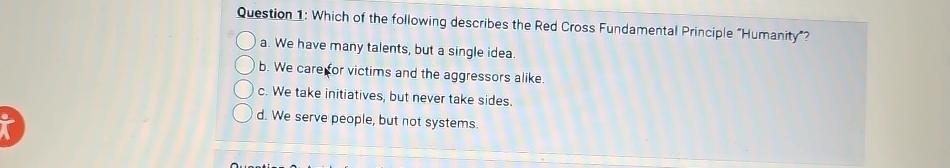 Solved Question 1: Which of the following describes the Red | Chegg.com