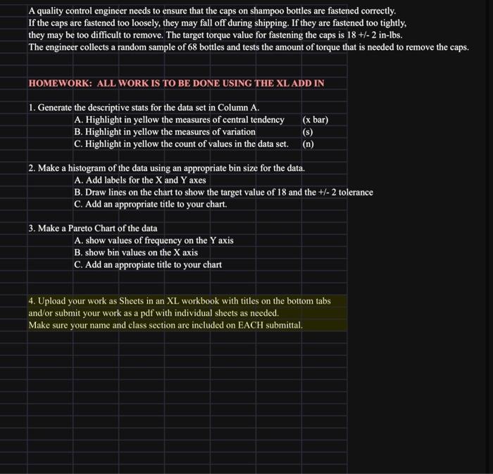 Solved A quality control engineer needs to ensure that the | Chegg.com