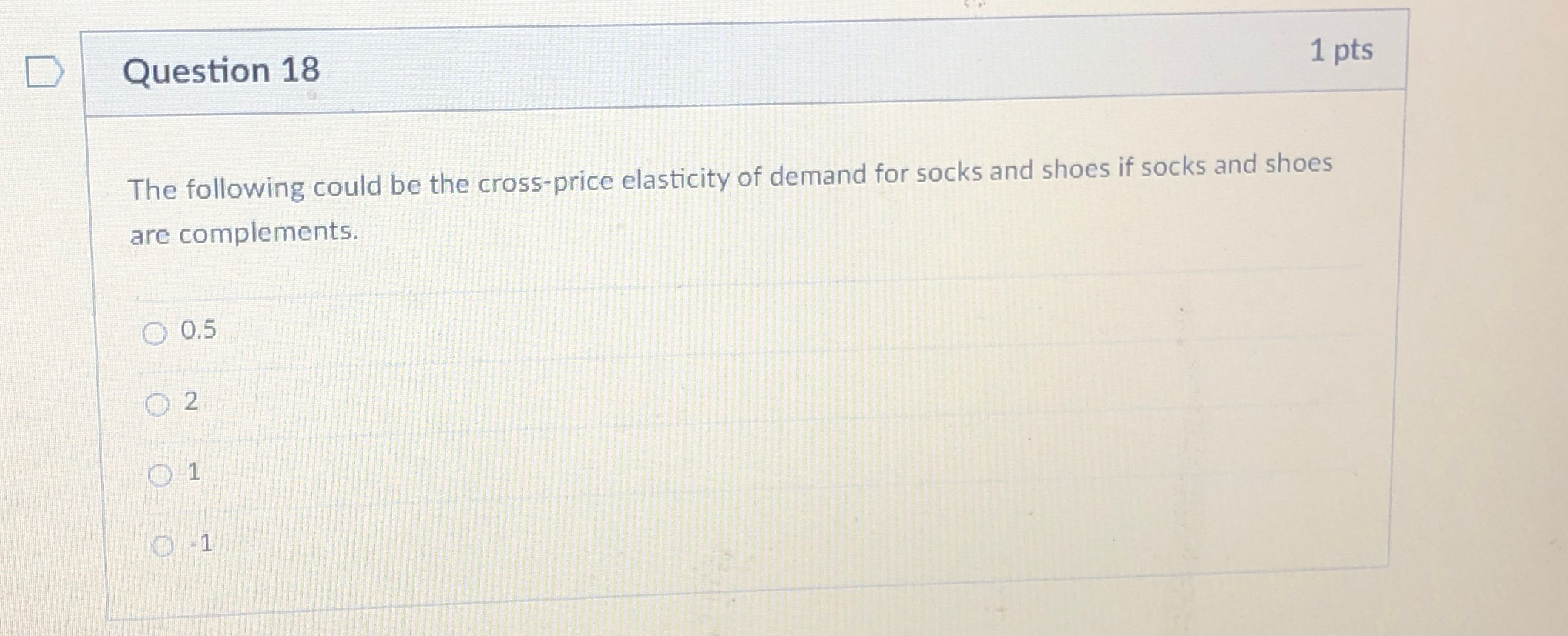 Solved Question 181 ﻿ptsThe following could be the | Chegg.com
