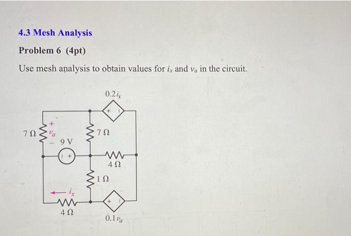 Solved Problem 5 (4pt) Using the bottom node as reference, | Chegg.com