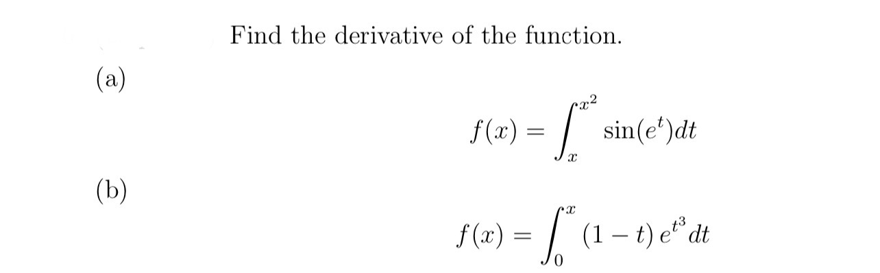 Solved Find the derivative of the | Chegg.com