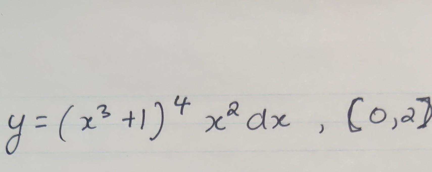 Solved Area under the curve question using integration | Chegg.com