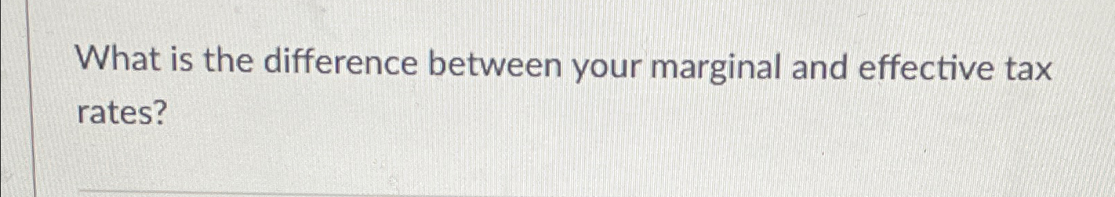 Solved What is the difference between your marginal and | Chegg.com