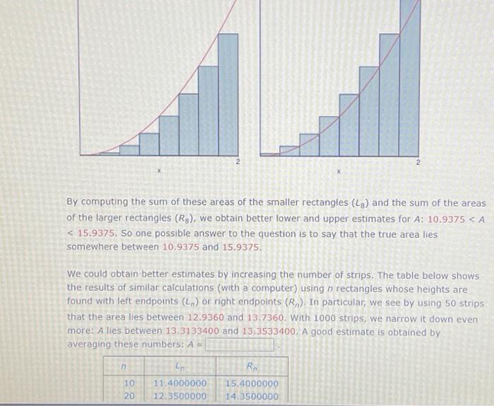 Solved 20 Video Example EXAMPLE 1 Use rectangles to estimate | Chegg.com