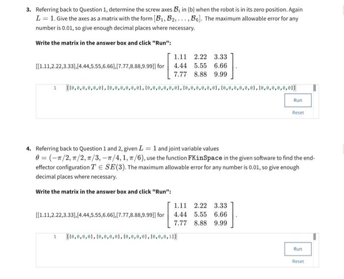 1. The URRPR spatial open chain robot is shown below | Chegg.com