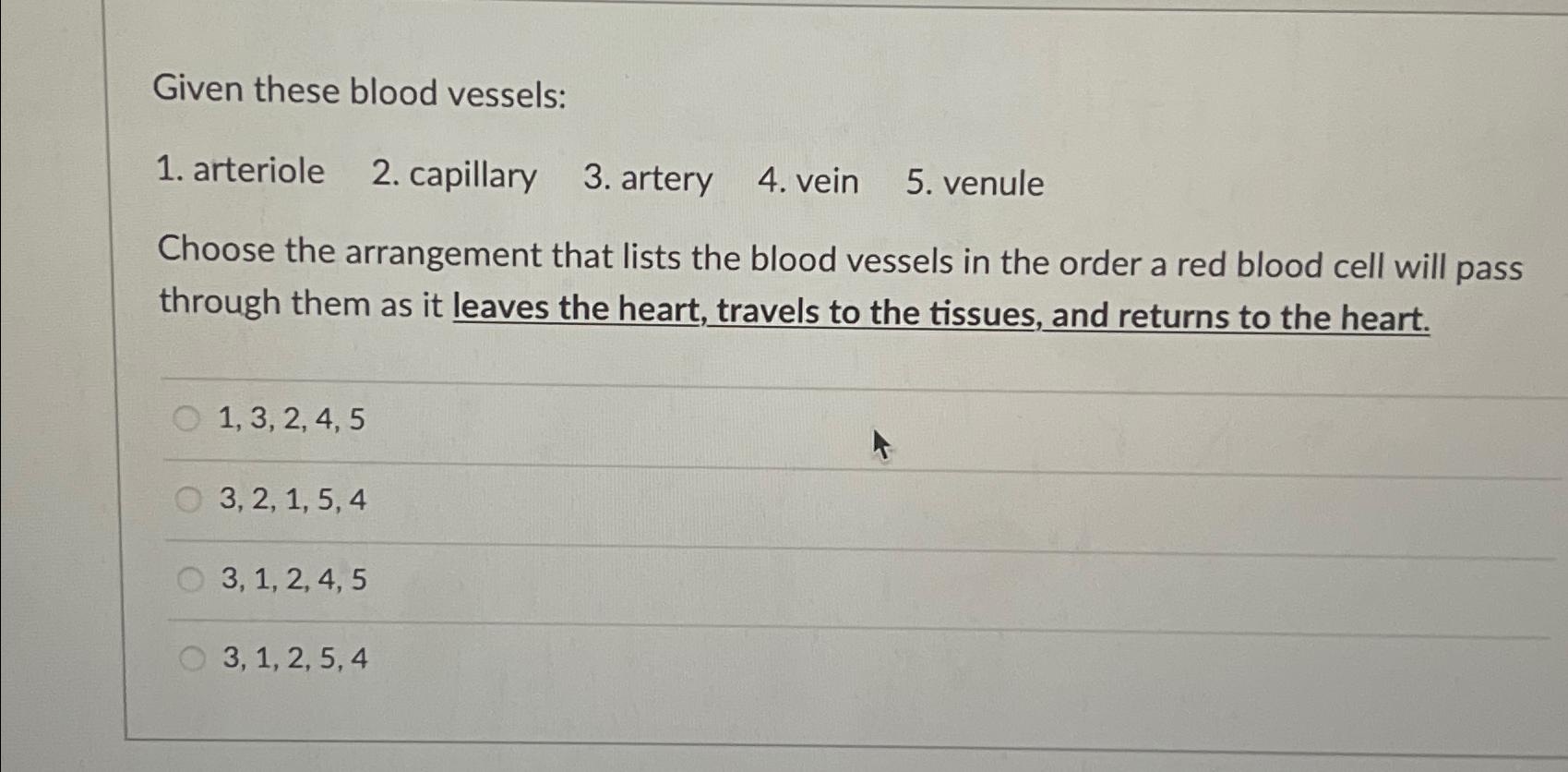Solved Given these blood | Chegg.com