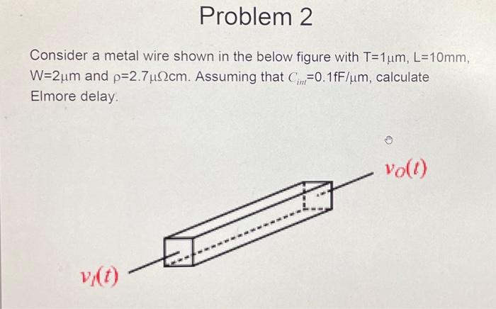 Solved Q1)Calculate Elmore delays for v4(t) and v5(t) in the | Chegg.com