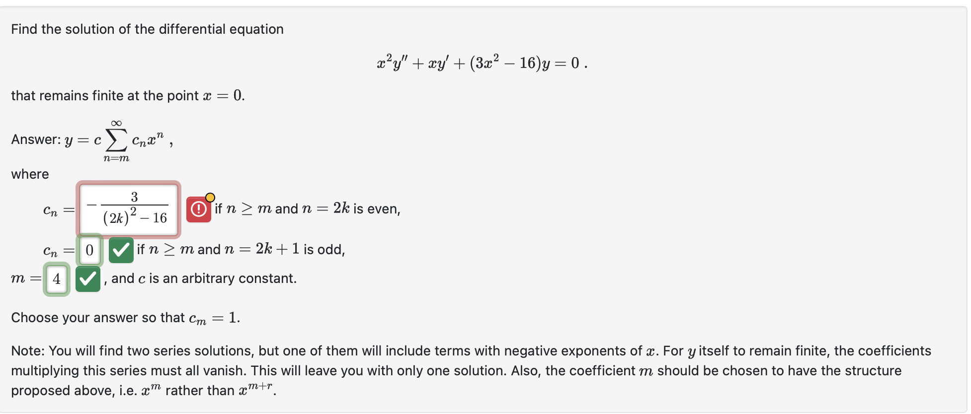 Solved Find the solution of ﻿the differential | Chegg.com