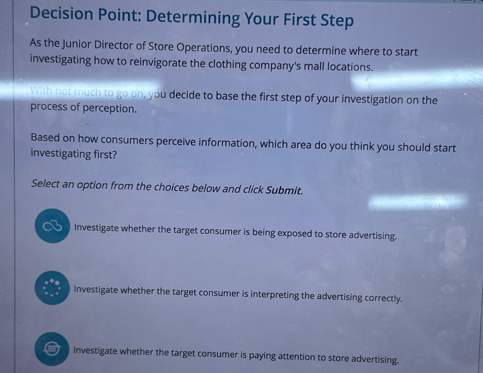 Solved Decision Point: Determining Your First StepAs the | Chegg.com
