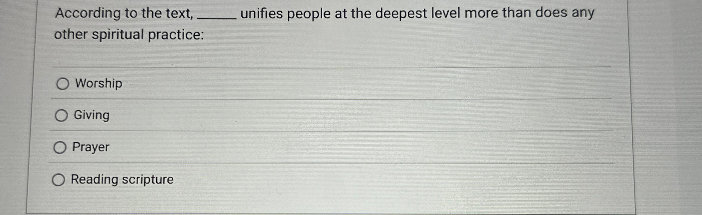 Solved According to the text, q, ﻿unifies people at the | Chegg.com