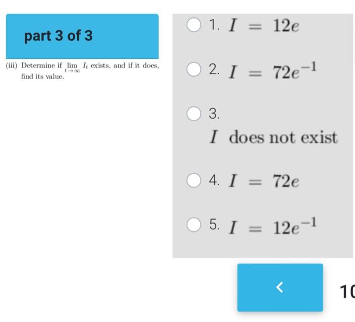 Solved 1. part 1 of 3 (i) Express the improper integral | Chegg.com