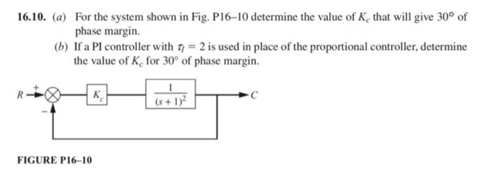 Solved about control system design by frequency | Chegg.com