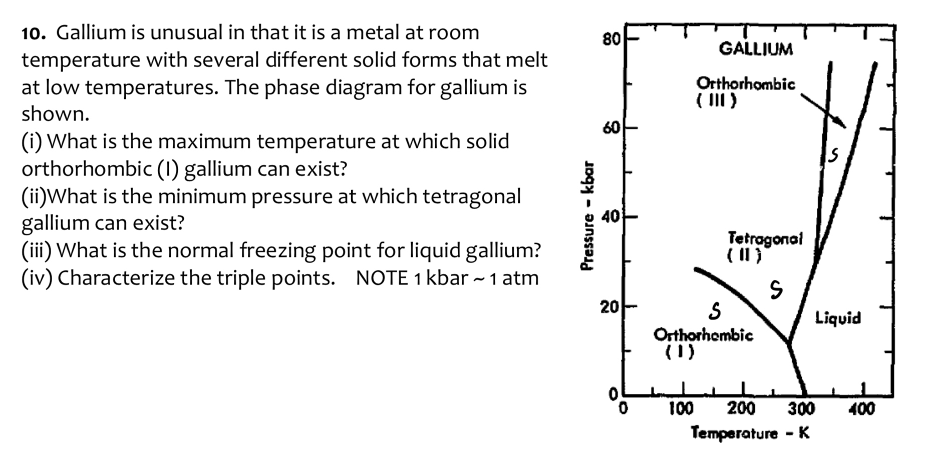 Solved Gallium is unusual in that it is a metal at room | Chegg.com