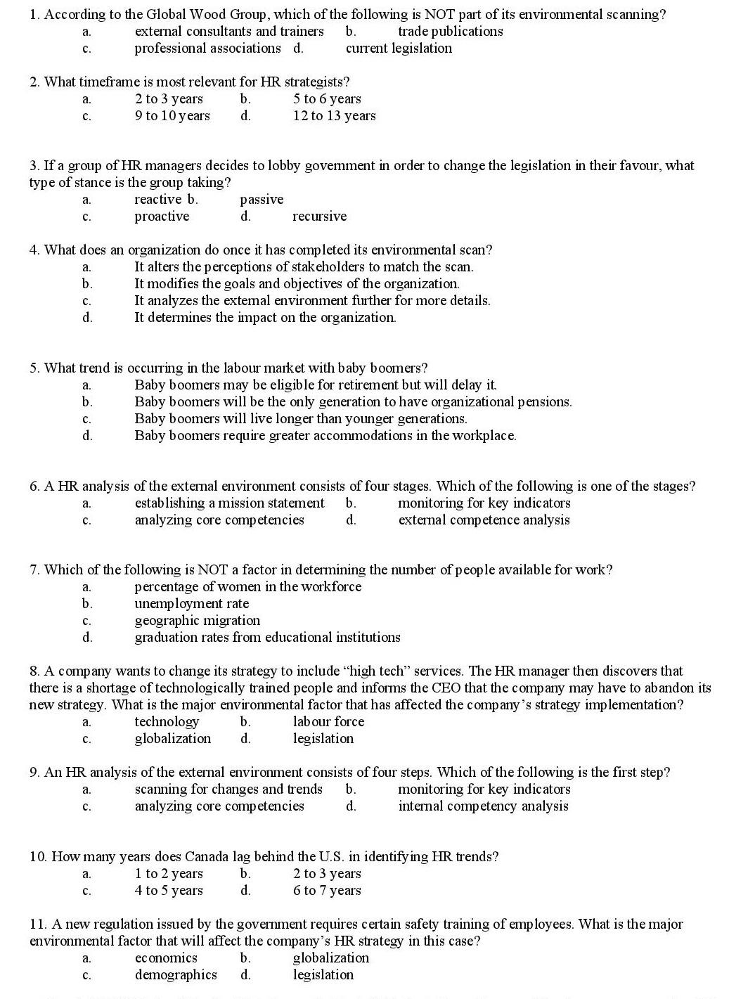 Solved 1. According to the Global Wood Group, which of the | Chegg.com
