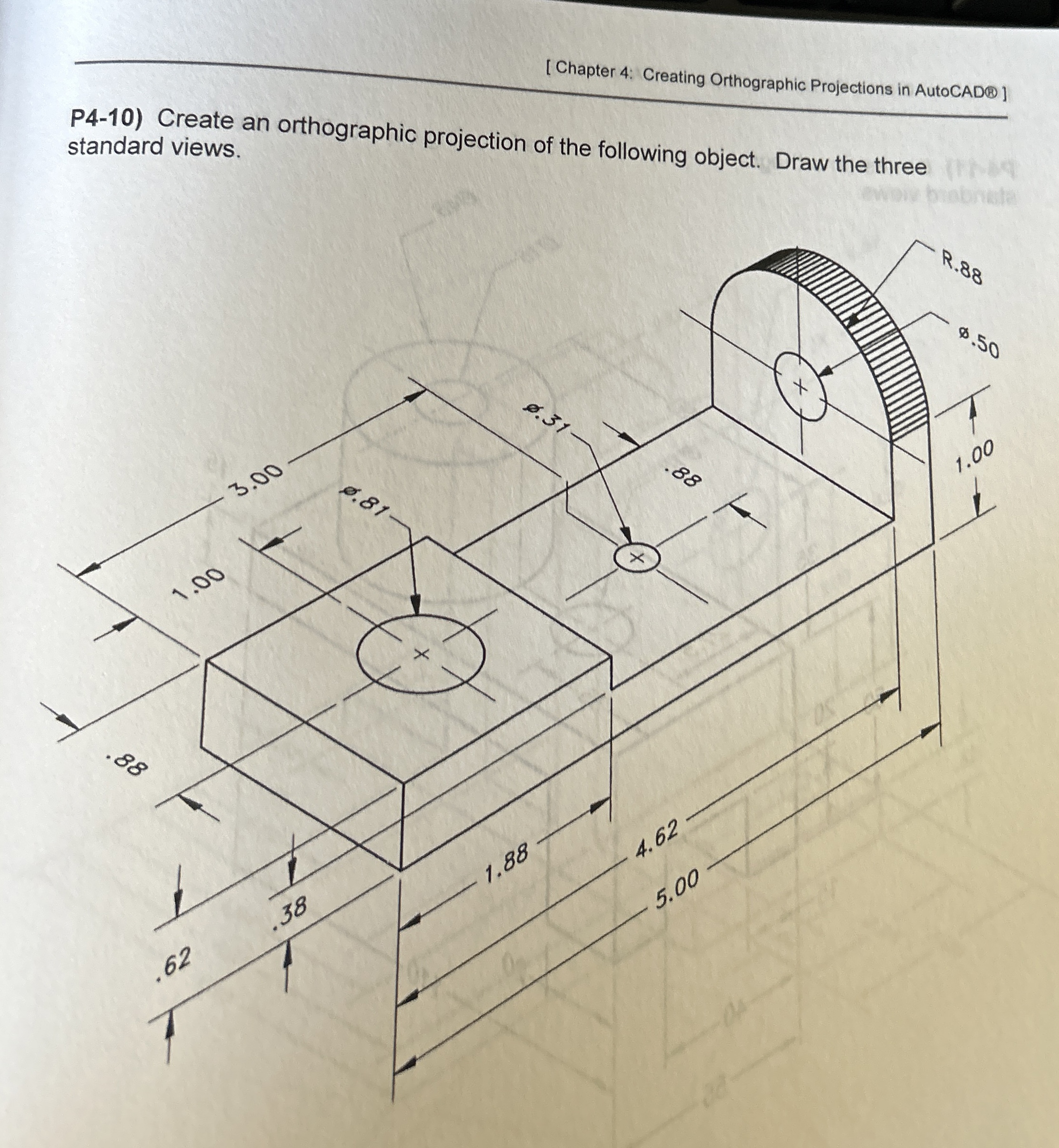 Solved [ Chapter 4: Creating Orthographic Projections in | Chegg.com Solved [ Chapter 4: Creating Orthographic Projections in | Chegg.com