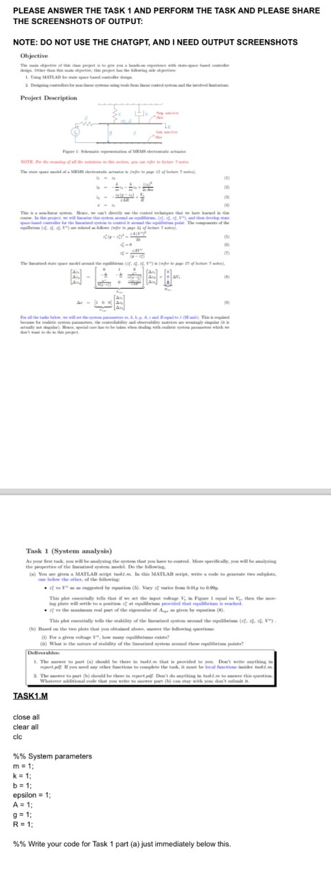 PLEASE ANSWER THE TASK 1 ﻿AND PERFORM THE TASK AND | Chegg.com