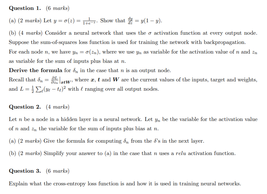 Solved Question 1. (6 marks)(a) marks) Let | Chegg.com Solved Question 1. (6 marks)(a) marks) Let | Chegg.com