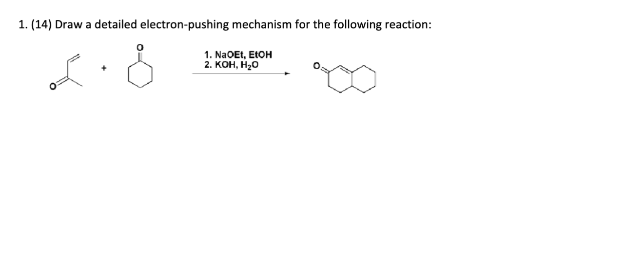 Solved Draw a detailed electron-pushing mechanism for the | Chegg.com