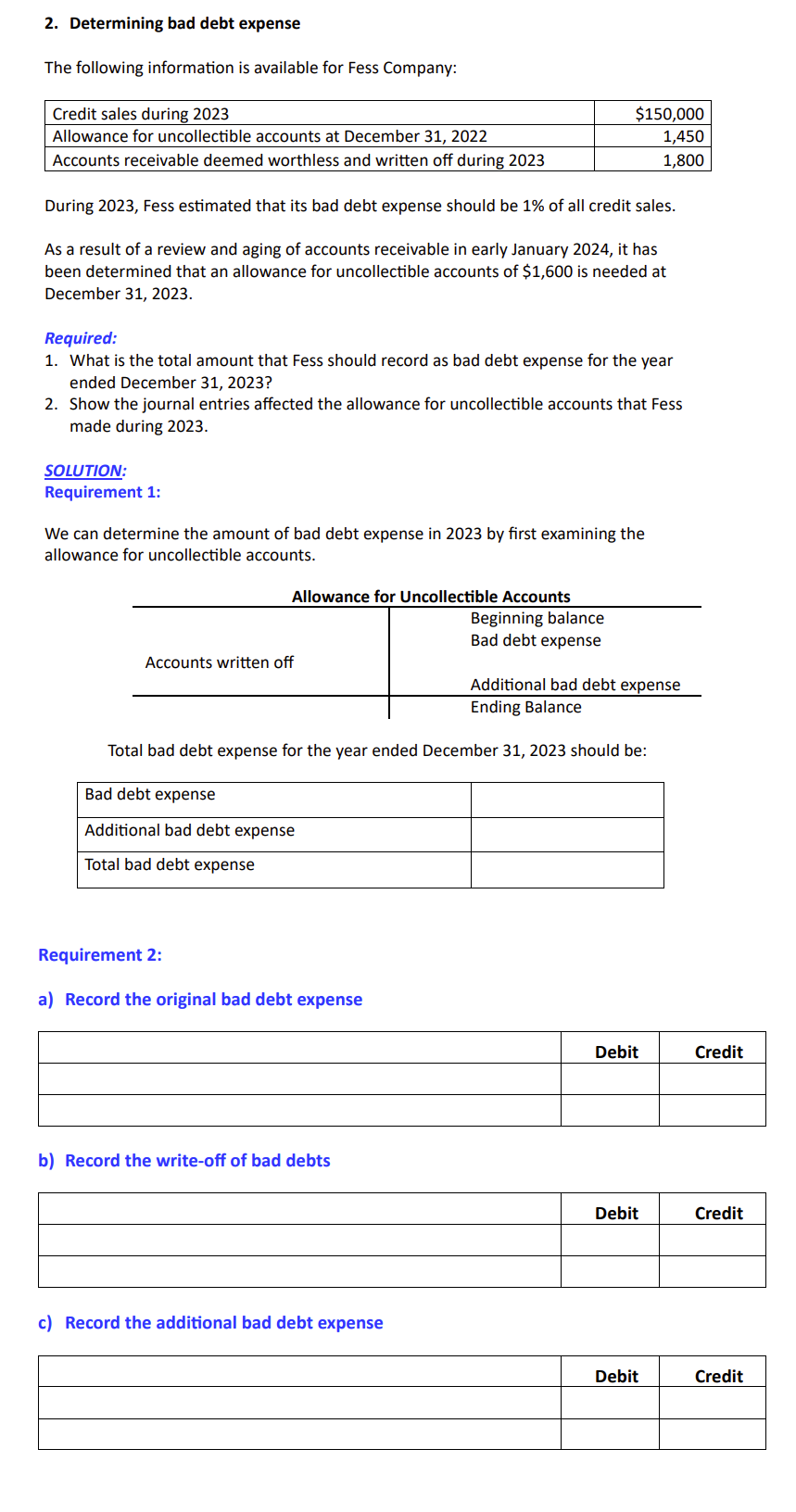 Solved ***Please answer using the template provided , ﻿thank | Chegg.com