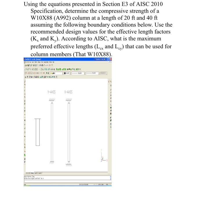 Solved Using the equations presented in Section E3 of AISC | Chegg.com