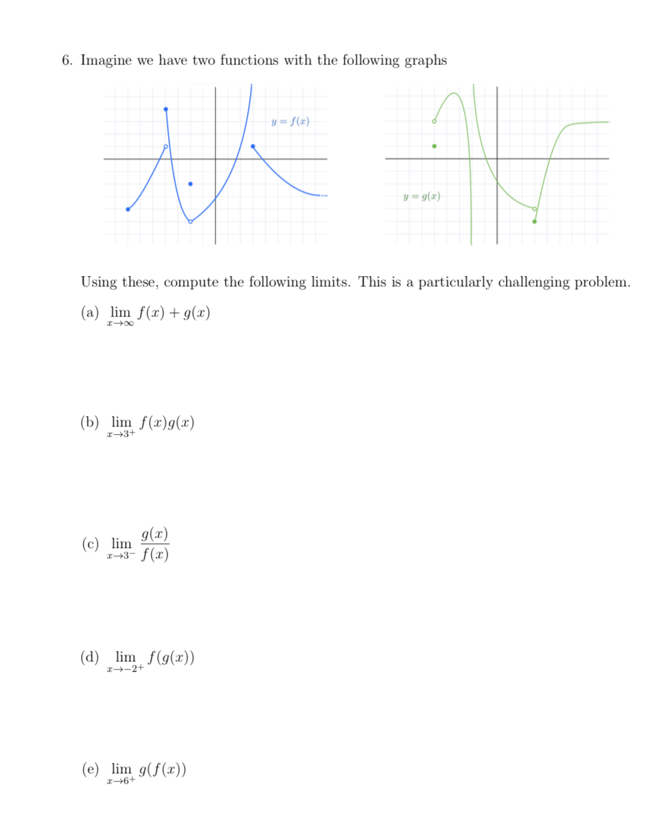 Solved Imagine we have two functions with the following | Chegg.com
