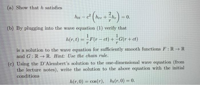 Solved 2. Consider the following three-dimensional wave | Chegg.com