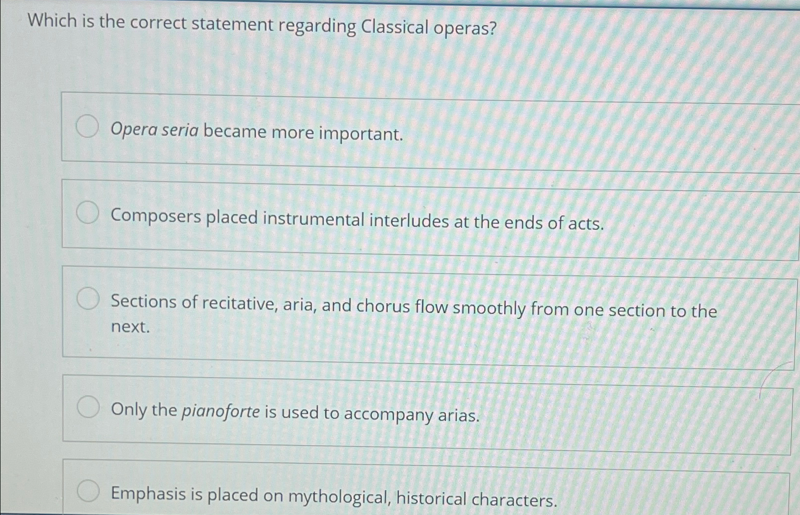 Solved Which is the correct statement regarding Classical | Chegg.com