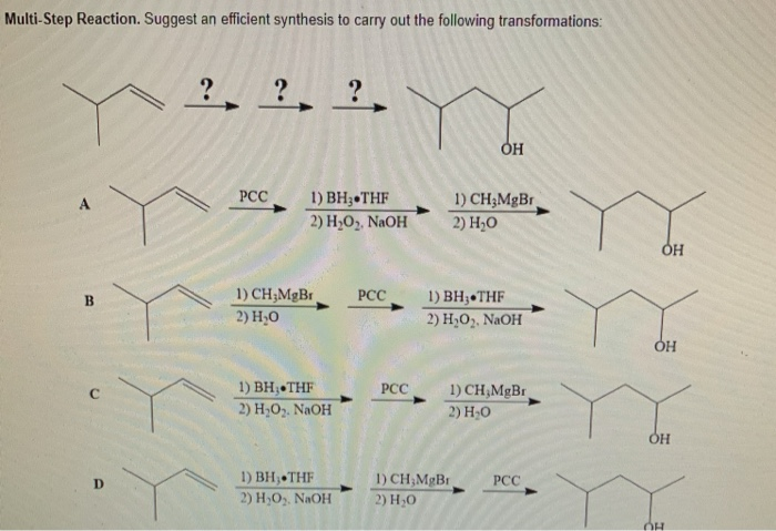Solved Multi-Step Reaction. Suggest an efficient synthesis | Chegg.com