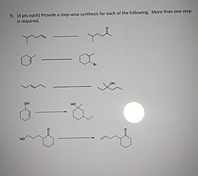 Solved (4 ﻿pts each) ﻿Provide a step-wise synthesis for each | Chegg.com