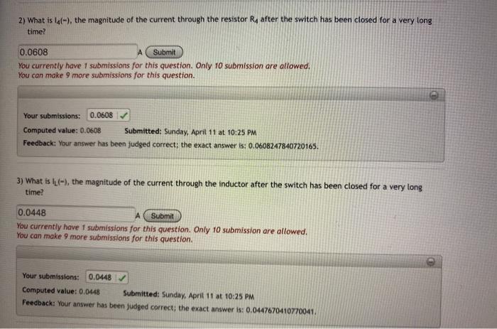 Solved Two Loop RL Circuit2 RI A circuit is constructed with | Chegg.com