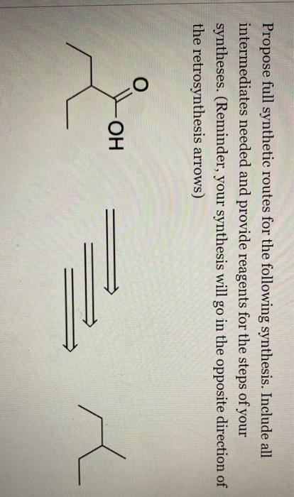 Solved Propose full synthetic routes for the following | Chegg.com