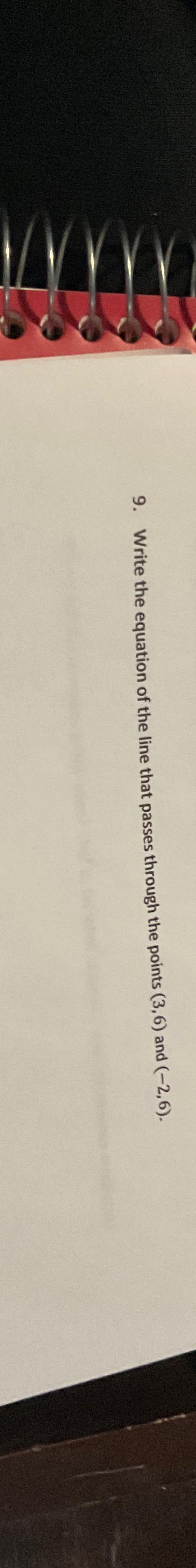 Solved Write the equation of the line that passes through | Chegg.com