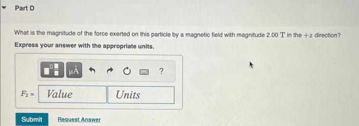 Solved A particle with a charge of −2.70×10−8C is moving | Chegg.com